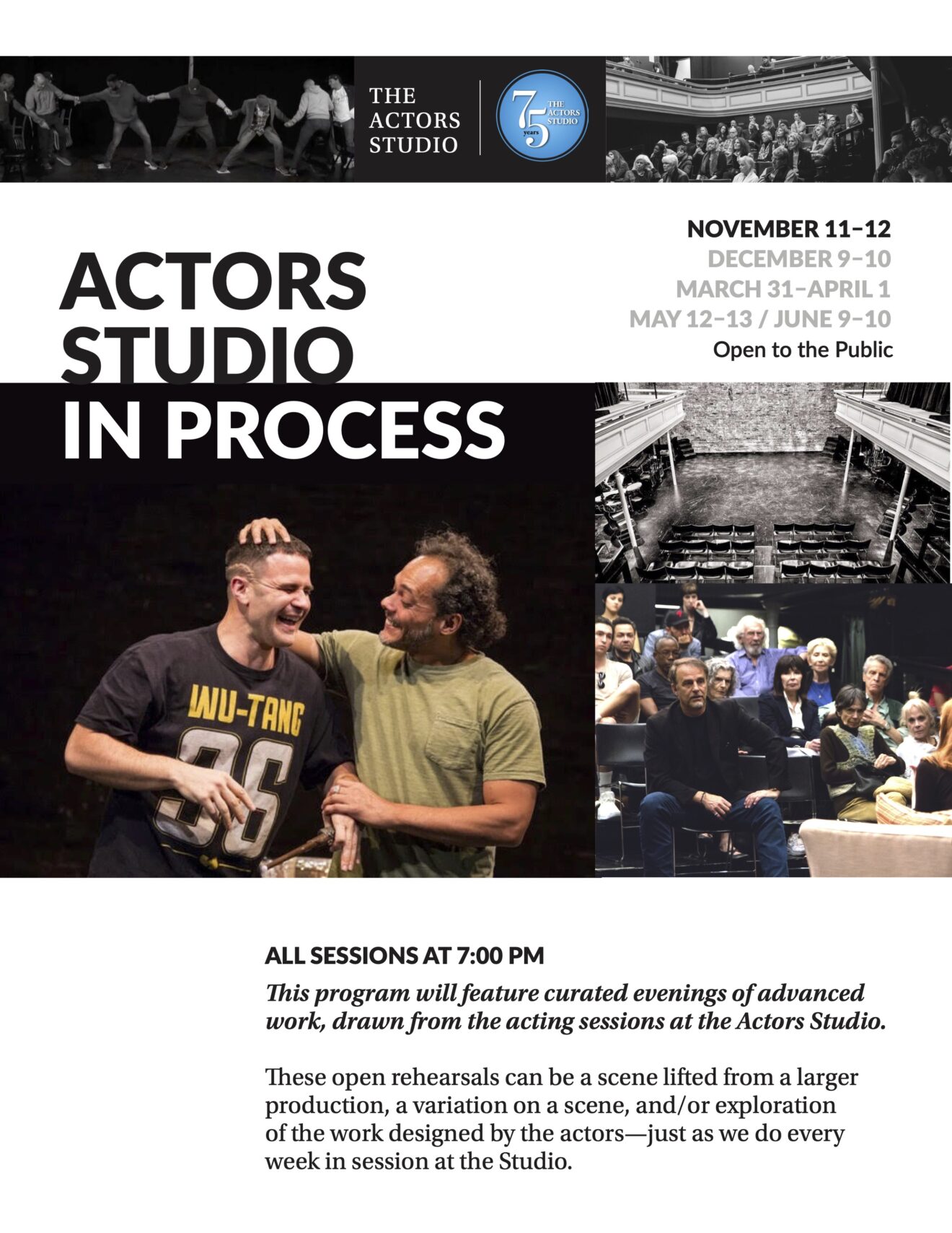 75th Anniversary Events - The Official Site of The Actors Studio